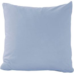 Kissenbezug Primera, B:40cm L:40cm, blau, Feinjersey, Obermaterial: 100% Baumwolle, Kissenbez&uuml;ge, "Primera Mako-Feinjersey Kissenbezug im