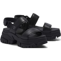 Timberland Damen Sandale "Adley Way Sandal 2 Band", Gr. 41, schwarz, Leder, Schuhe, mit Klettverschluss