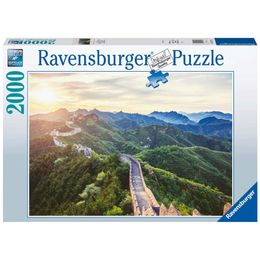 Ravensburger Kinder Puzzle "Chinesische Mauer im Sonnenlicht", bunt, Pappe, B:98cm H:75cm, Puzzles, Made in Germany