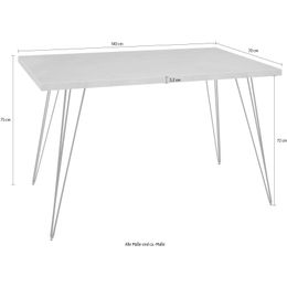 M&auml;usbacher Schreibtisch M&Auml;USBACHER, B:140cm H:75cm T:70cm, schwarz, B&uuml;ro, Tische, "Big System Office", Breite 140 cm