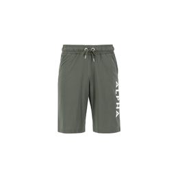 Herren Sweatshorts "Alpha Jersey Short", grün, Gr. S, Alpha Industries, Obermaterial: 100% Baumwolle, Hosen