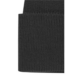 KARI TRAA Damen Beanie "Kyte", schwarz, unifarben, 100% Polyacryl, M&uuml;tzen, im tollen Rippstrick-Design