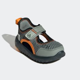 Mädchen Sneaker "SUMMERFLEX I", adidas Sportswear, Gr. 24, silber, Synthetik, Textil, Schuhe, für Kinder