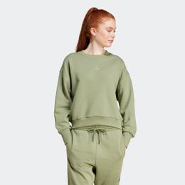 Damen Sweatshirt "W ALL SZN SWT", grün, Gr. XL, adidas Sportswear, Obermaterial: 70% Baumwolle, 30% Polyester, Sweatshirts