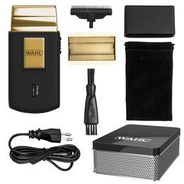 WAHL Elektrorasierer "Travel Shaver", gold, Kunststoff, B:4,6cm H:10cm T:2cm, Elektrorasierer, Kompaktes Design, LED-Ladenanzeige