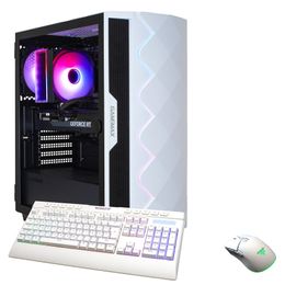 GAMEMAX Gaming-PC "Diamond WT 7697 AMD Ryzen 5 7500F RTX 5060 32GB DDR5 1TB SSD", Microsoft Windows 11 Home (64 Bit), 32 GB RAM 1.000 GB SSD, wei&szlig;,