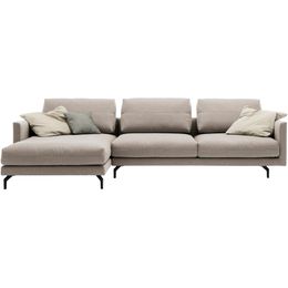 Ecksofa, B:300cm H:91cm T:172cm, beige, CREATION BY ROLF BENZ, Wohnzimmer, Sofas, "CR.414, Designecksofa, Polsterecke, L-Form", wahlweise aus