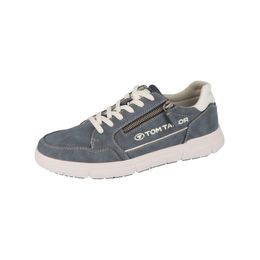 Tom Tailor Herren Sneaker "Tom Tailor Sneaker Lederimitat", Gr. 45, blau, Lederimitat, Schuhe