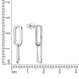 Vivance Damen Paar Ohrh&auml;nger "925-Sterling Silber rhodiniert", one-size, Silber 925 (Sterlingsilber), wei&szlig;, Silber 925 (Sterlingsilber), Ohrringe