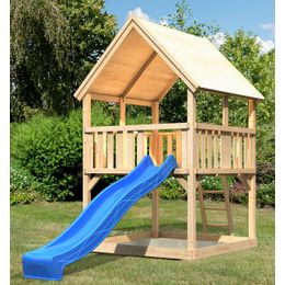 Konifera Jungen Spielturm "Lenie 2", beige, Holzwerkstoff, B:200cm H:345cm T:200cm, Spieltürme, BxTxH: 200x200x345 cm