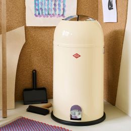 Wesco M&uuml;lleimer "Kickmaster Abfallsammler mit D&auml;mpfer", B/H/T: 37,5cm x 69cm x 37,5cm, 33 lgrau, K&uuml;che, M&uuml;lleimer, mit Metalleinsatz, Fu&szlig;tritt,