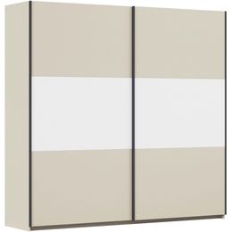 Schwebetürenschrank Rauch, B:218cm H:210cm T:59cm, beige, Holzwerkstoff, Schränke, "Kleiderschrank Schrank Garderobe Garderobenschrank Wäscheschrank