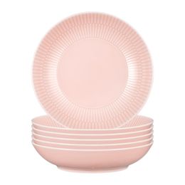 Seltmann Weiden Suppenteller "Suppenteller Amina &oslash; 21,2 cm 6er Set", L:21,2cm, rosa, Speiseteller