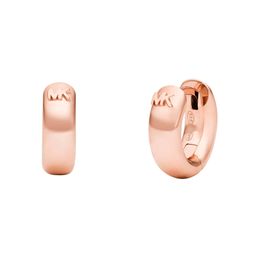 Michael Kors Damen Paar Creolen "Schmuck Geschenk Silber 925 Ohrringe PREMIUM HUGGIE", 13mm, Silber 925 (Sterlingsilber), rosa, Silber 925