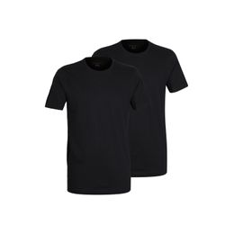 Bugatti Damen T-Shirt "T-Shirt 2er Pack", schwarz, Gr. XXL, Obermaterial: 100% Baumwolle CO., Shirts