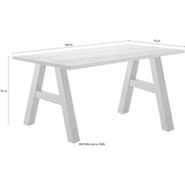 M&auml;usbacher Schreibtisch M&Auml;USBACHER, B:160cm H:75cm T:70cm, grau, B&uuml;ro, Tische, "Mio"
