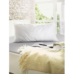 Synthetikkopfkissen, B:50cm L:50cm, wei&szlig;, Dormisette PROTECT & CARE, Bezug: 100% Baumwolle. F&uuml;llung: 100% Polyester, Kopfkissen, "Memo-Fill-Kissen,