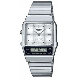 CASIO VINTAGE Damen Chronograph, silber, Armbanduhren, Quarzuhr, Armbanduhr, Damen, Herren, digital, retro, Stoppfunktion