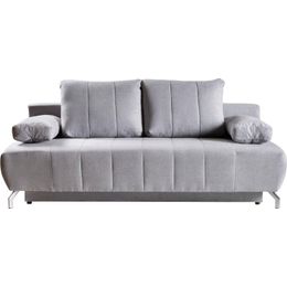 Schlafsofa WERK2, B:210cm H:95cm T:95cm, grau, 95% Polyester, 5% Nylon, Kinderzimmer, Sofas, "Troya Bettsofa mit Bettkasten und Federkern, Breite