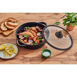 Br&auml;ter "Ascella, Schmortopf antihaftbeschichtet und sp&uuml;lmaschinenfest", 4,2 l + &Oslash; 28cm + H&ouml;he 7,9cm, schwarz, RESTO KITCHENWARE, T&ouml;pfe, Geeignet f&uuml;r
