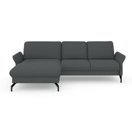 Sit & More Ecksofa SIT & MORE, B:253cm H:84cm T:165cm, grau, Wohnzimmer, Sofas, "Fashion L-Form", wahlweise mit Kopfteilverstellung und Vorziehsitz, motorisch