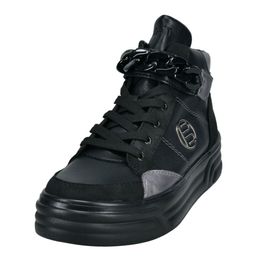 Bagatt Damen Sneaker "Bagatt Sneaker Nappaleder", Gr. 40schwarz, silber, Nappaleder, Schuhe