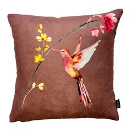 Kissenh&uuml;lle HOMING, B:48cm L:48cm, rosa, Polyester, Polyester, Kissenbez&uuml;ge, "Tropical", Pflegeleicht