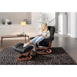 Relaxsessel stressless, B:74cm H:97cm T:74cm, schwarz, Leder BATICK: BATICK ist ein leicht korrigiertes, durchgef&auml;rbtes und genarbtes M&ouml;belleder, bei