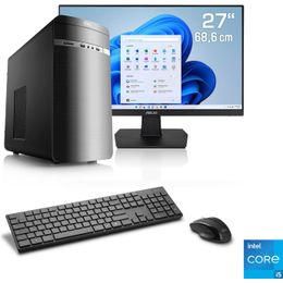 CSL Gaming-PC-Komplettsystem "Sprint V28988", Microsoft Windows 11 Home (64 Bit), 8 GB RAM 500 GB SSD, grau, Computer_Komplettsysteme