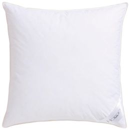 Federkopfkissen Home Affaire, B:80cm L:80cm, wei&szlig;, Bezug: 100% Baumwolle. F&uuml;llung: 70% G&auml;nsefeder, 30% G&auml;nsedaunen, Kopfkissen, "Litrone Kissen 40x80
