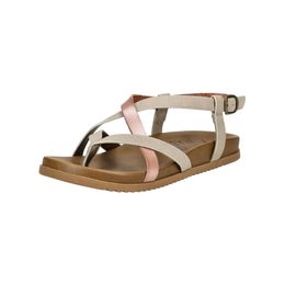 Blowfish Damen Zehentrenner "Blowfish Sandalen Lederimitat", Gr. 38, gold, Lederimitat, Schuhe