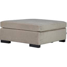 Polsterhocker Home Affaire, B:90cm H:48cm T:100cm, beige, 100% Polyester, Hocker, "Skara", Passend zur Serie »Skara«.