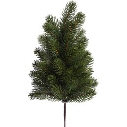 Kunstzweig BOTANIC-HAUS, B:20cm H:40cm T:20cm &Oslash;:20cm, gr&uuml;n, Kunststoff, Kunstpflanzen, "Tannenbaum am Drahtstiel"