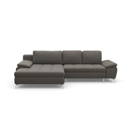 Sit & More Ecksofa SIT & MORE, B:290cm T:163cm, braun, Wohnzimmer, Sofas, "Latigo L-Form", mit Mega-Recamiere, wahlweise mit Bettfunktion und Bettkasten