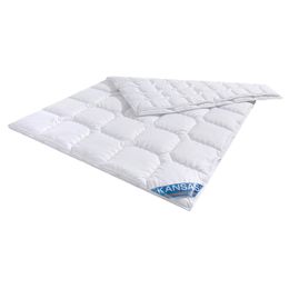 f.a.n. Microfaserbettdecke FAN, B:155cm L:220cm, wei&szlig;, Bezug: 100% Polyester. F&uuml;llung: 100% Polyester, Bettdecken, "Kansas", Bettdecke in 135x200 oder