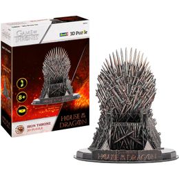 Revell Kinder 3D-Puzzle "House of the Dragon, Iron Throne", bunt, B:22,8cm H:25cm T:22,8cm, Puzzles