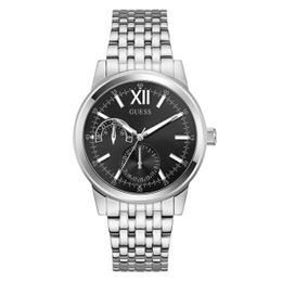 Guess Kinder Multifunktionsuhr "EMERSON", silber, Armbanduhren, Quarzuhr, Armbanduhr, Herrenuhr, Edelstahlarmband, Datum
