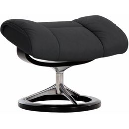 Hocker stressless, B:53cm H:41cm T:39cm, schwarz, Leder BATICK: durchgef&auml;rbtes und genarbtes M&ouml;belleder;Leder PALOMA: durchgef&auml;rbtes