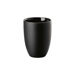 Rosenthal Becher "Doppelwandiger Becher The Mug+ Delicate Black 300 ml schwarz", schwarz, Trinkgefäße