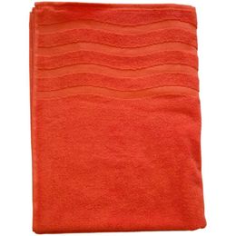 WEWO-Fashion Strandtuch WEWO FASHION, B:100cm L:180cm, orange, Frottee, Frottier, Handtücher, "9526", Hoch-Tief-Einwebung