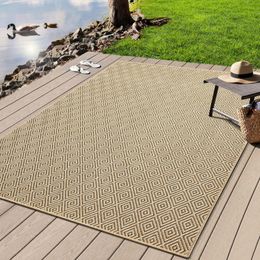 Teppich MERINOS, B:120cm H:10mm L:170cm, beige, Polypropylen, Flur, Teppiche, "Kenzy", robuster In- und Outdoor Teppich im nat&uuml;rlichen Jute-Look,
