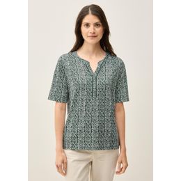 Cecil Damen T-Shirt, gr&uuml;n, Gr. M, bedruckt, Web, 50% Modal, 50% Baumwolle, Shirts, im soften Baumwoll-Mix
