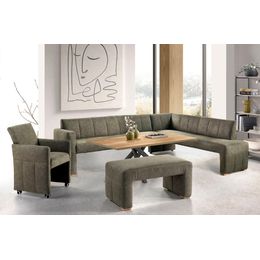Essbank, B:265cm H:83cm T:199cm, gr&uuml;n, exxpo - SOFA FASHION, Sitzb&auml;nke, elegant und modern mit hohem Sitzkomfort