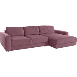 Ecksofa Places of Style, B:303cm H:84cm T:176cm, rosa, 100% Polyester, Wohnzimmer, Sofas, "Bloomfield, elegant, viel Platz, Mega Couch, Breite 303cm,