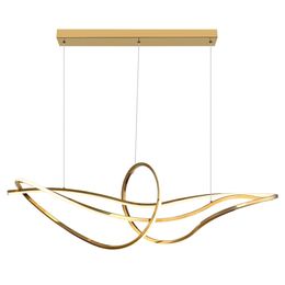 Globo LIGHTING Hängeleuchte "IDUNA", goldfarben, H: 120cm, 1 Stk., Leuchten, Hängelampe Esszimmer-Leuchte Esstischleuchte Wohnzimmer