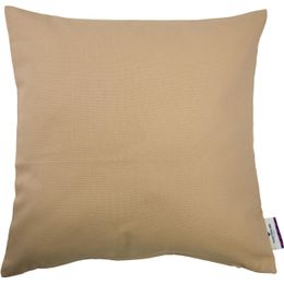 Dekokissen Tom Tailor HOME, B:38cm L:38cm, beige, Baumwolle, Dekokissen_Sitzkissen_Kissenh&uuml;llen, "Dove", unifarben, Kissenh&uuml;llen ohne F&uuml;llung, 2er