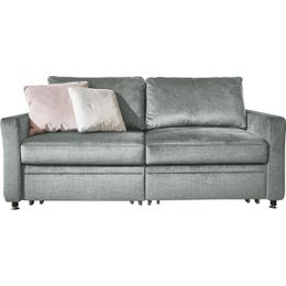 Schlafsofa DIE PLANBAR, B:186cm H:90cm T:100cm, blau, 100% Polyester, Jugendzimmer, Sofas, "MP-PD19021", mit L&auml;ngsschl&auml;ferfunktion 80 bzw. 160x210 cm