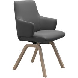 Polsterstuhl stressless, B:58cm H:92cm T:59cm, grau, Leder BATICK: BATICK ist ein leicht korrigiertes, durchgefärbtes und genarbtes Möbelleder, bei