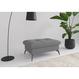 Sit & More Polsterhocker SIT & MORE, B:102cm H:47cm T:69cm, grau, 100% Polyester, Hocker, "Amica", mit Stauraum