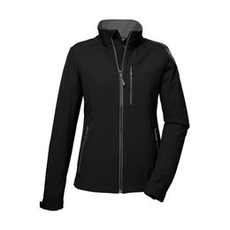 Killtec Damen Softshelljacke "KOS 264 WMN SFTSHLL JCKT", schwarz, Gr. 44, Oberstoff: Oberseite: 90% Polyester, 10% Elasthan, R&uuml;ckseite: 100%